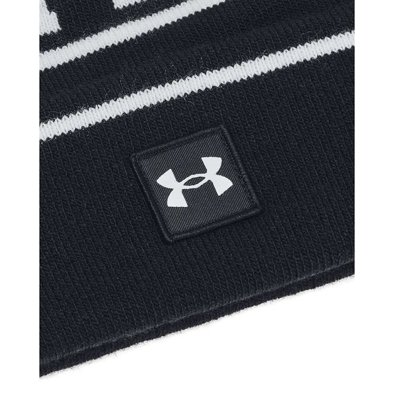 Bonnet Under Armour Halftime Pompon Noir : Achat Under Armour Halftime ...